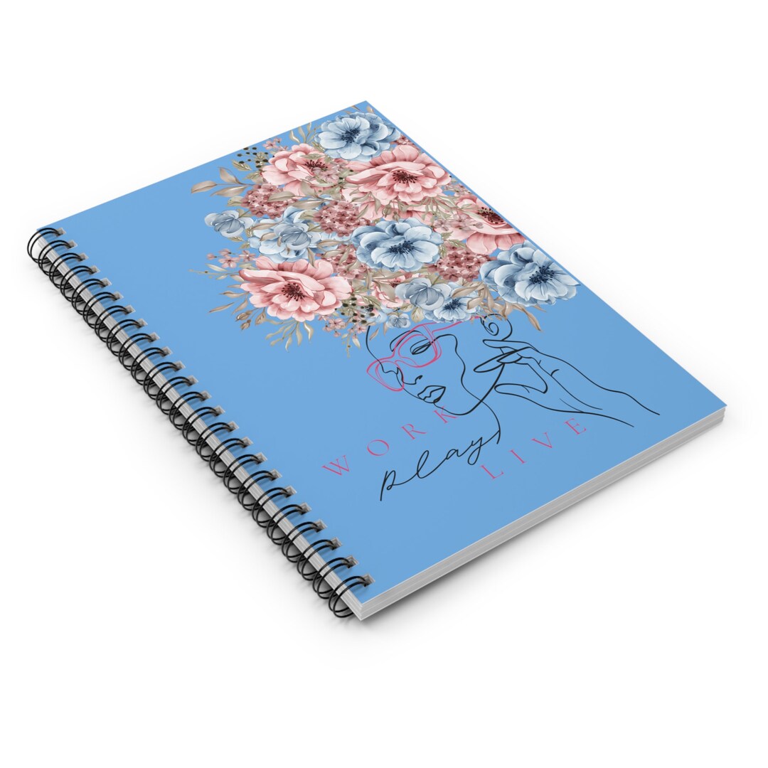 Spiral Notebook - Ruled Line - Etsy