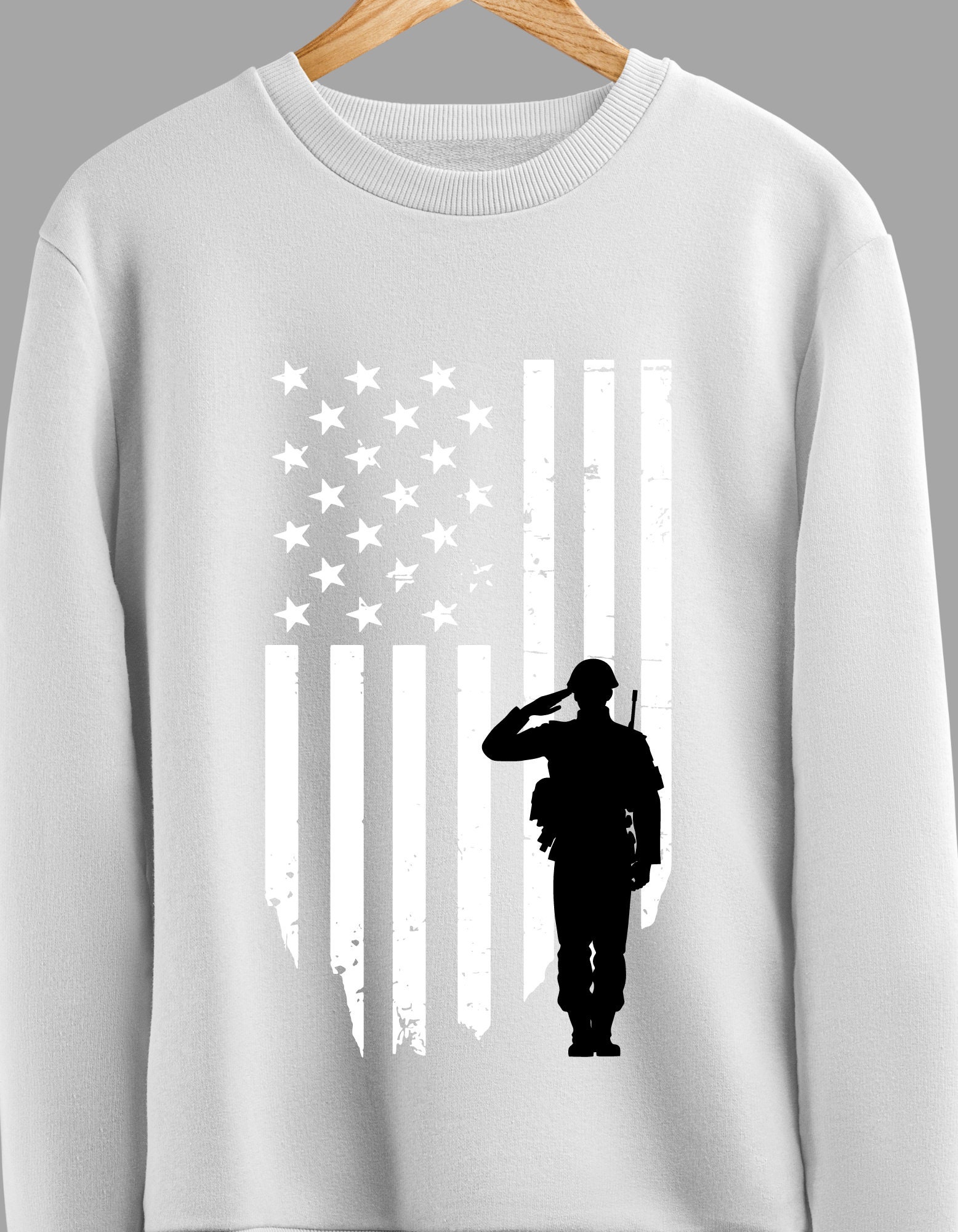 Distressed Flag and Soldier PNG Digital Download - Memorial Day ...