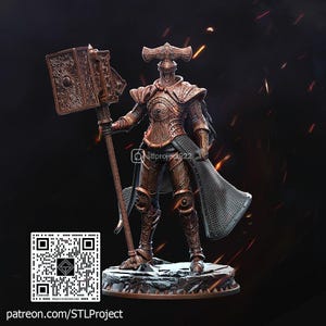 Devonia Crucible Knight Figure Elden Ring Collectible Statue 3d Printed ...