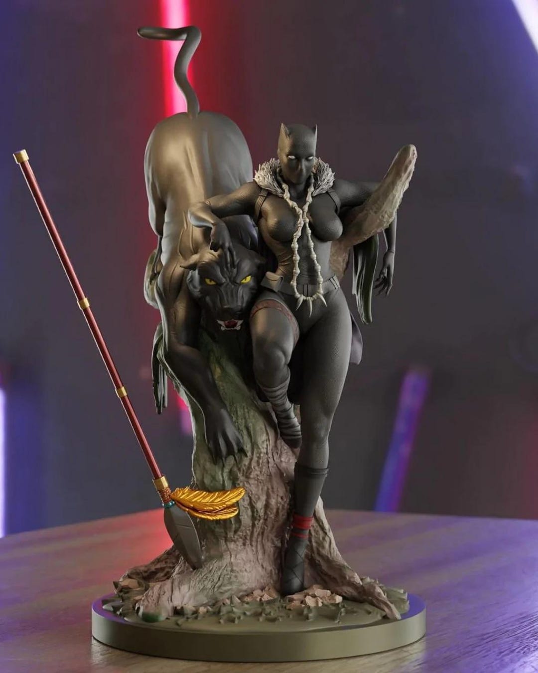 Shuri - Black Panther Marvel Collectible Figure Premium Format Statue Painted (normal & NSFW) - Etsy