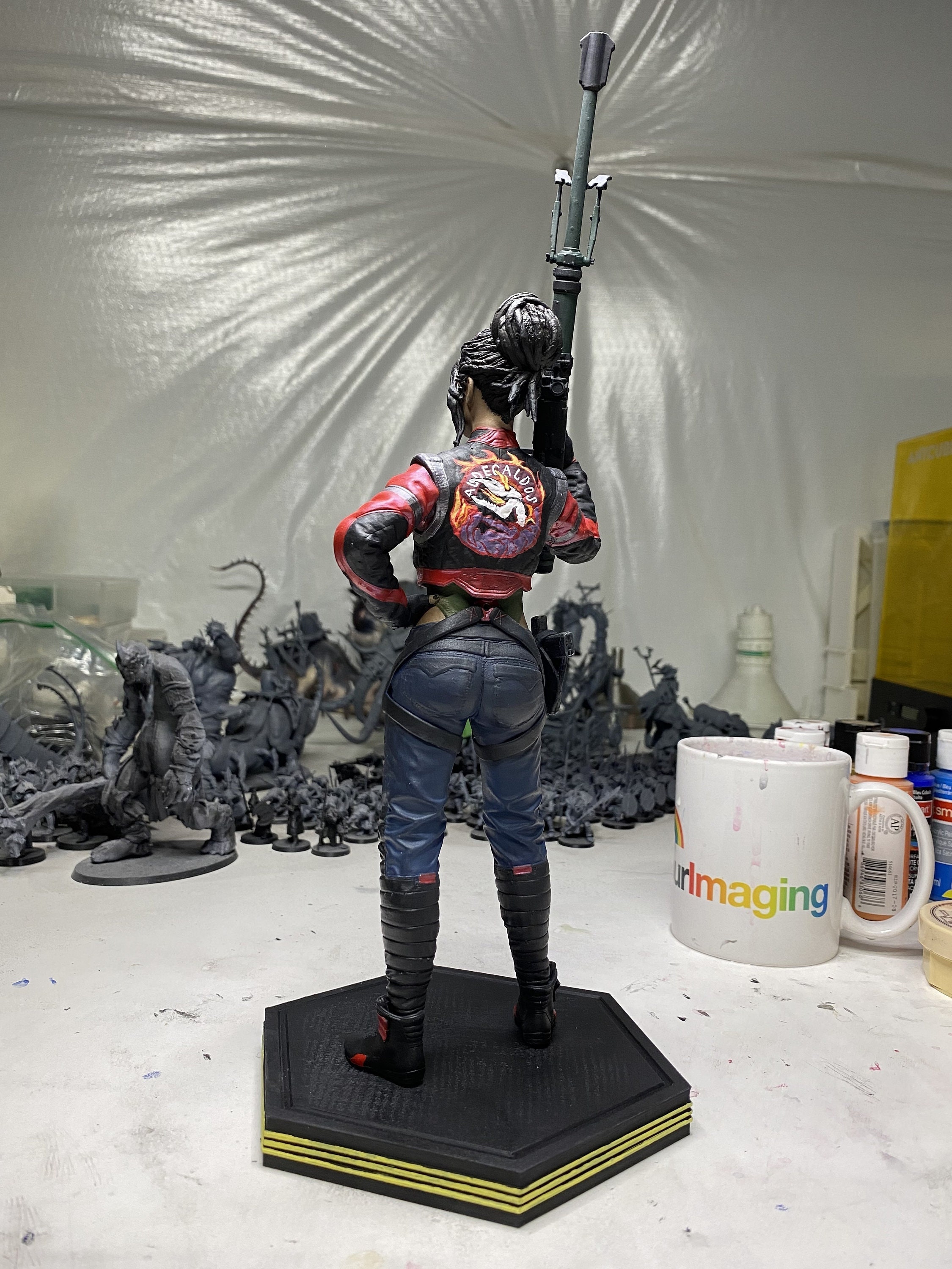 Panam Palmer Cyberpunk 2077 Collectible Figure Custom Painted Statue - Etsy