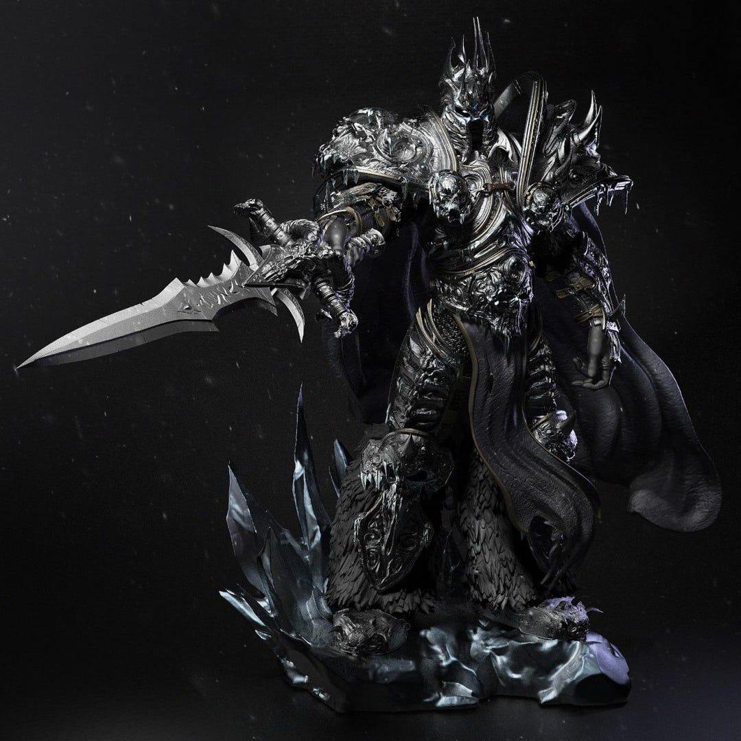 Lich King Figure - World of Warcraft Collectible Painted Gift Statue - Etsy