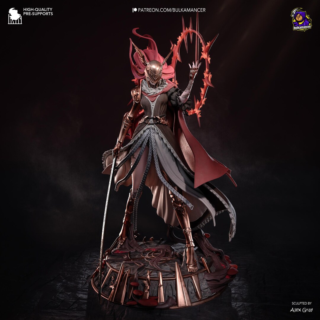 Malenia Blade of Rot Figure 1/8 Scale – Dark Fantasy Warrior Fan Art ...