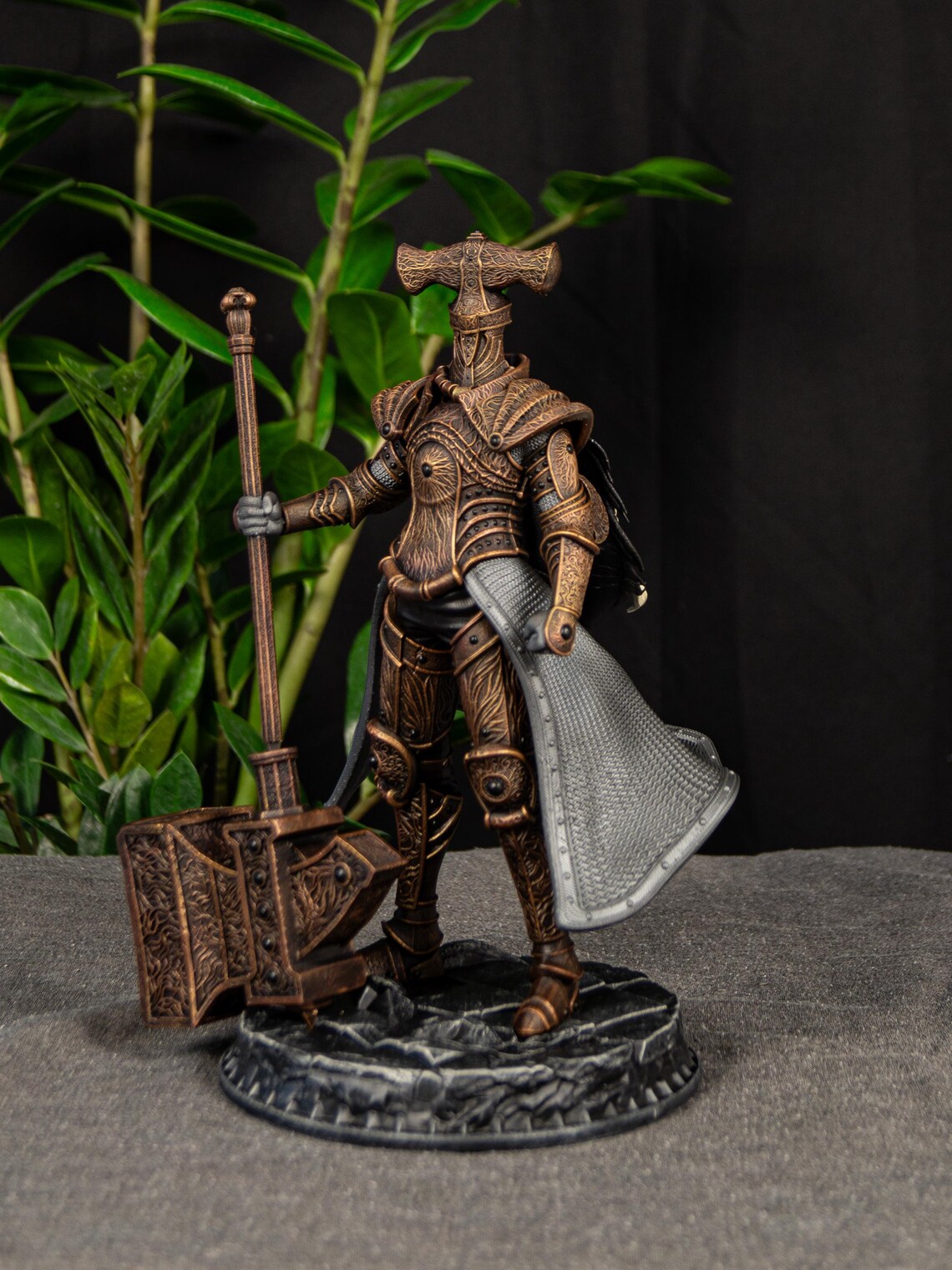 Devonia Crucible Knight Figure - Elden Ring Collectible Statue 3d ...