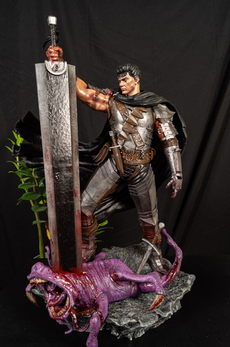 Guts Figure Berserk Fan Art 3d Printed Hand Painted Collectible Statue ...