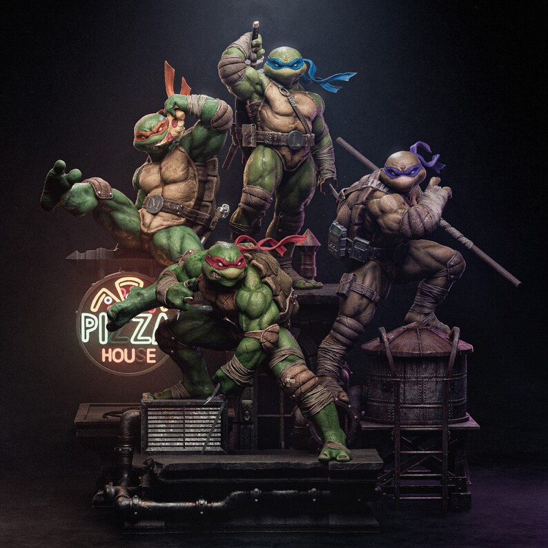 TMNT Collectible Figures Teenage Mutant Ninja Turtles Figure - Etsy Canada