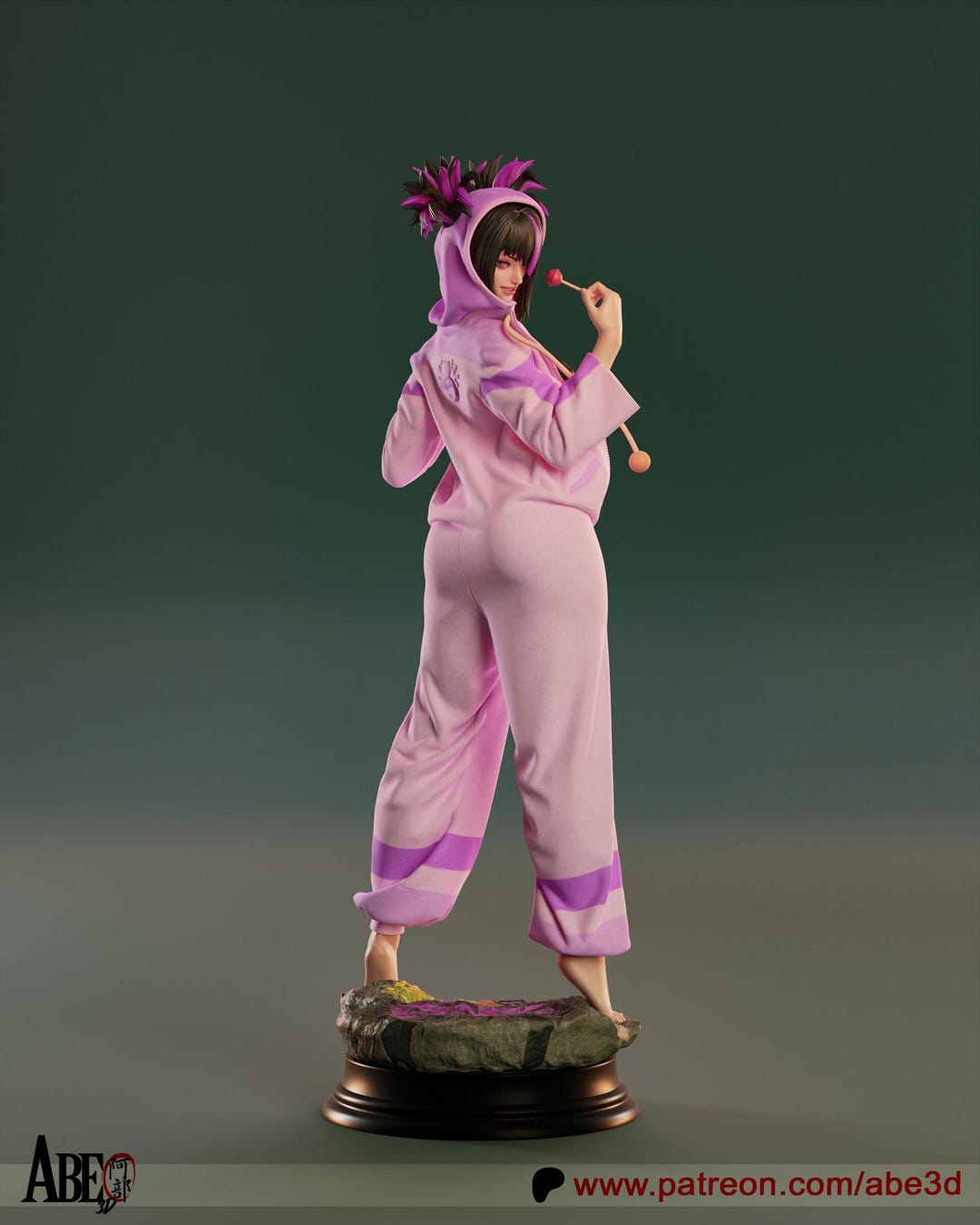 Juri Han Figure Street Fighter Statue 3d Printed Painted Scale Model - Etsy