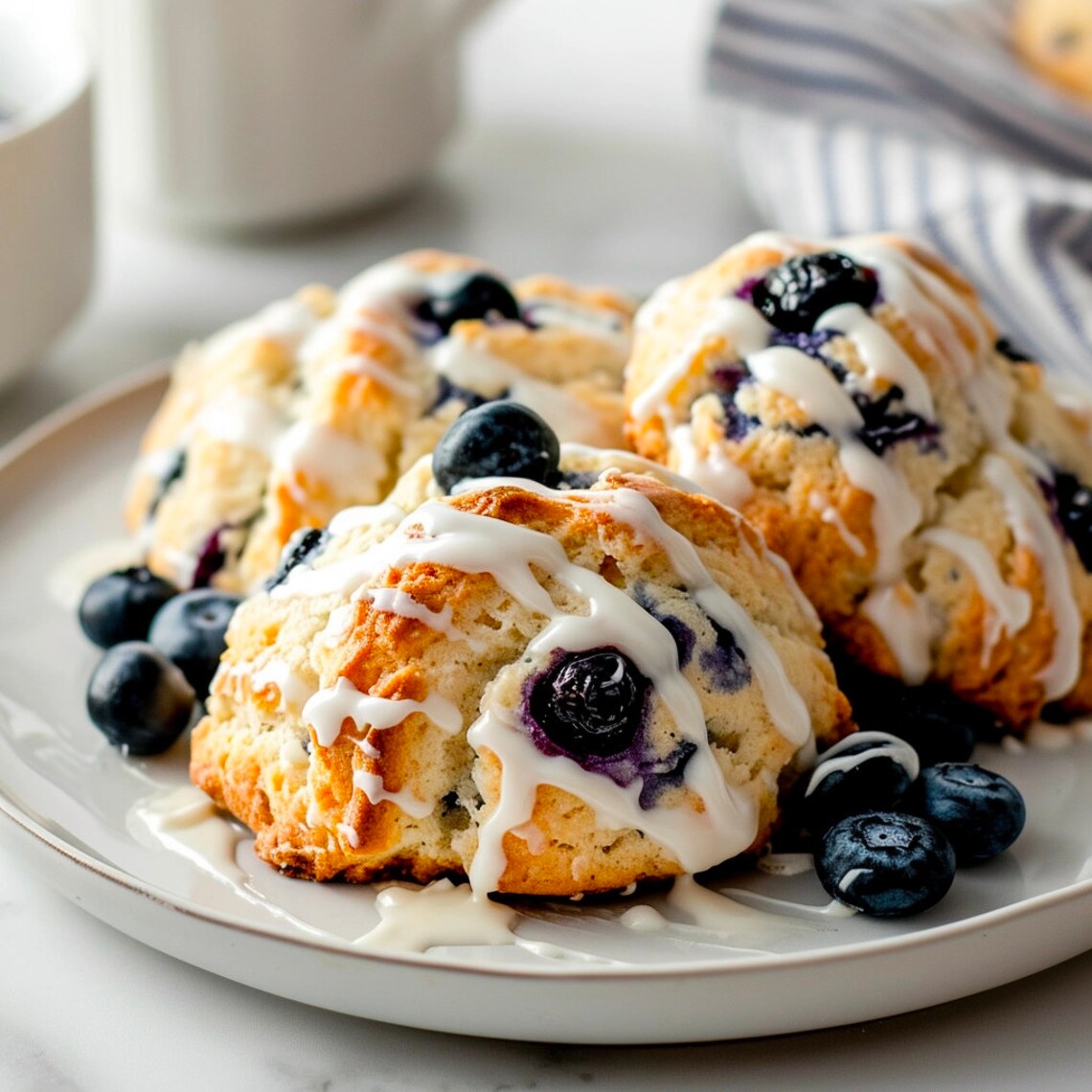 Delicious Blueberry Biscuits With Icing RECIPE-INSTANT DOWNLOAD - Etsy