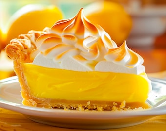 Lemon Meringue Pie Recipe (PDF) Download (printable) - Etsy