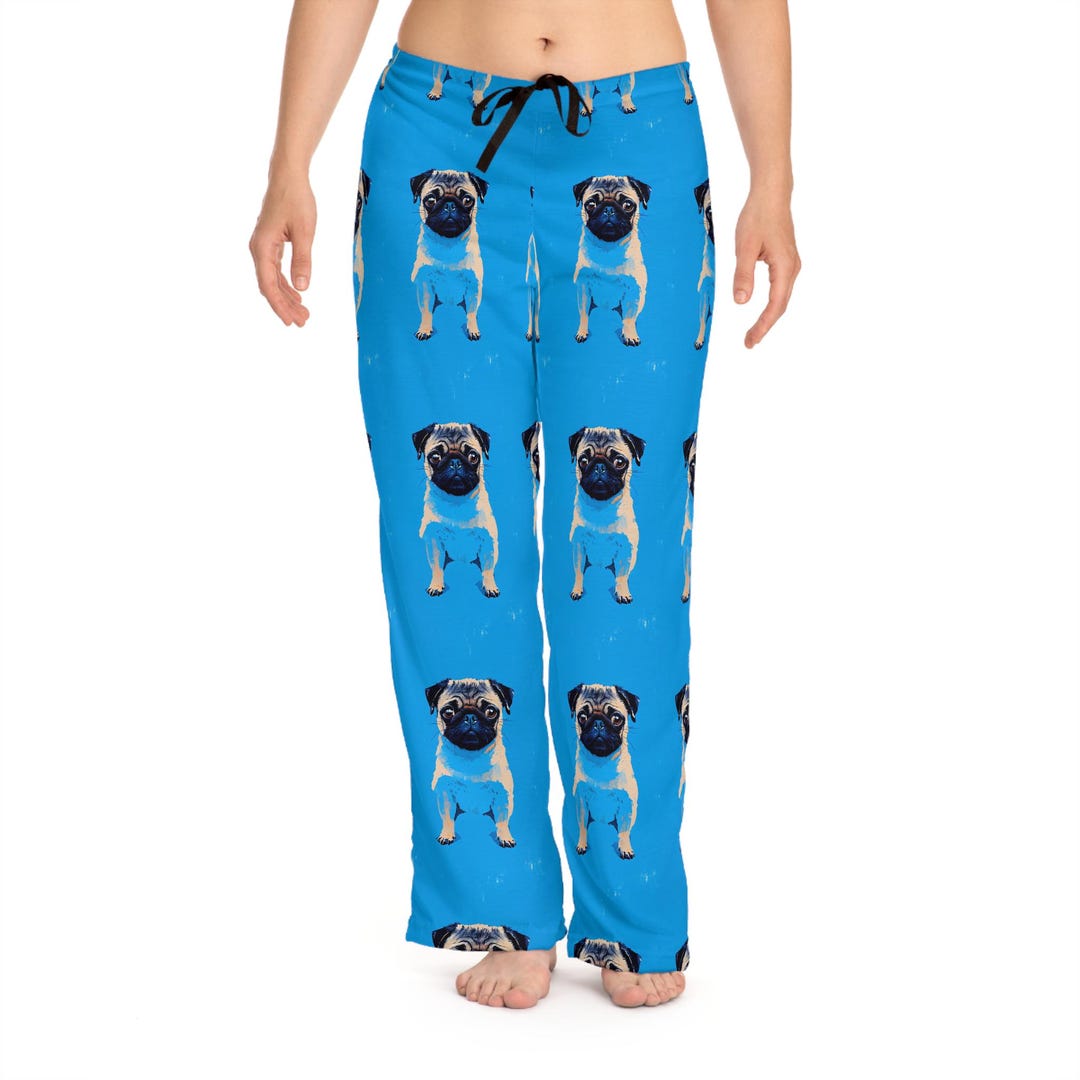 Pug Pajamas, Cute Pajamas, Comfy Dog Pajamas, Gift for Her, Women's ...