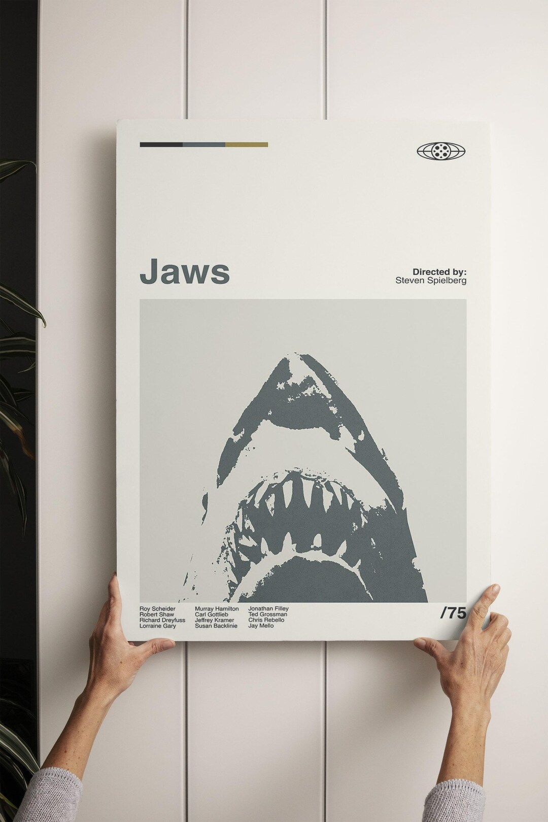 Jaws Poster Jaws Print Minimalist Movie Vintage Retro - Etsy