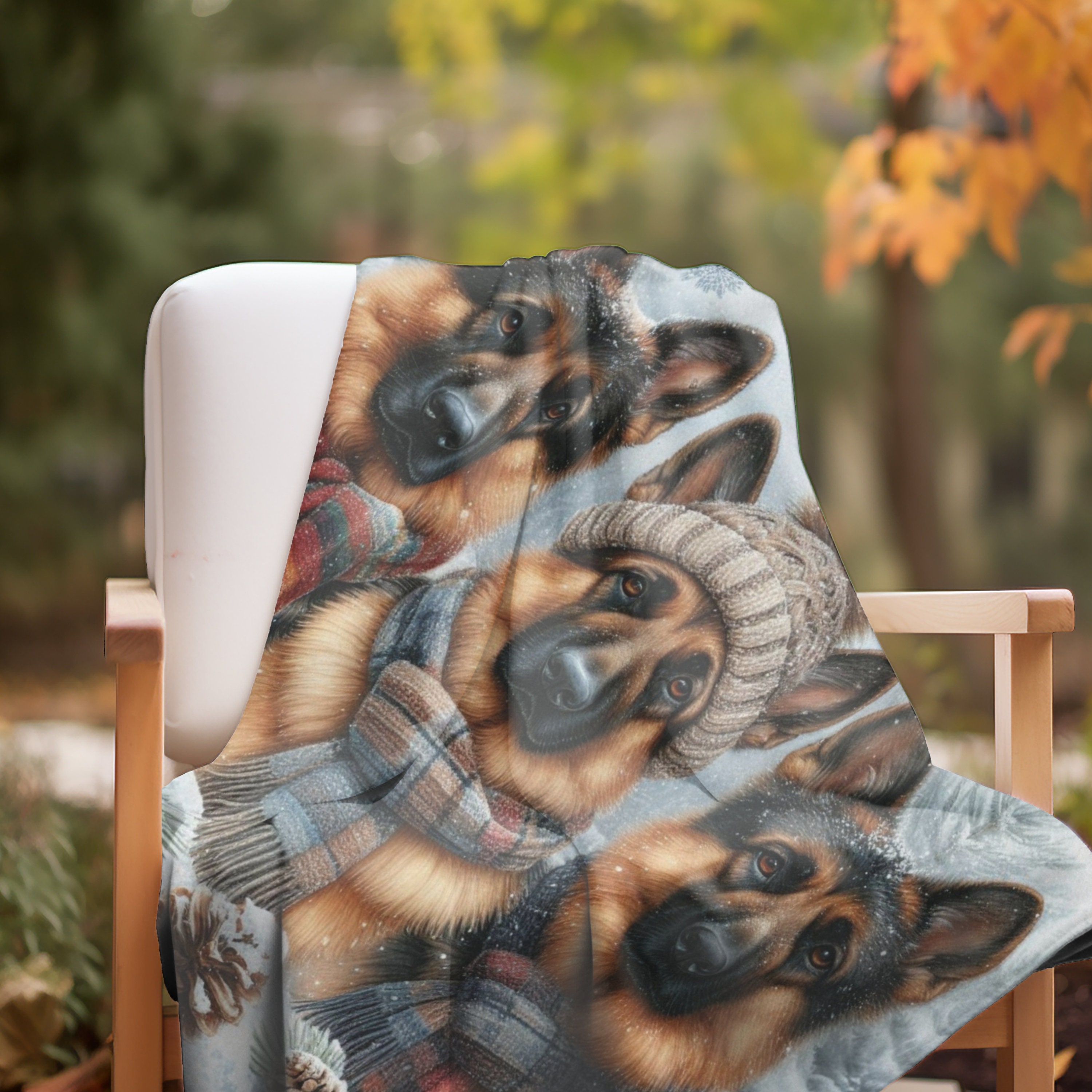 German Shepherd Blanket for GSD Lover Soft Fleece Blanket Lightweight ...