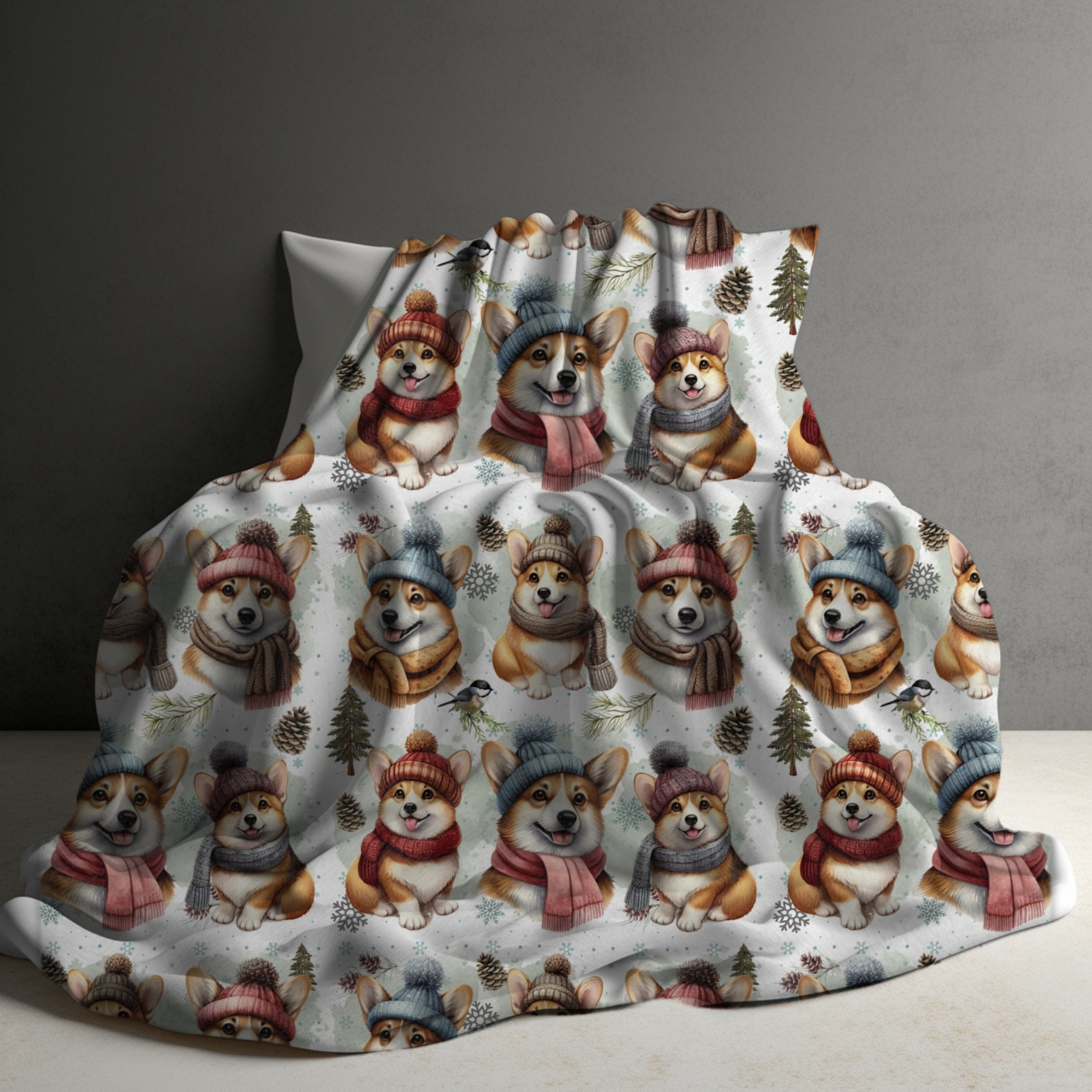 Corgi Blanket for Corgi Lover Soft Velveteen Blanket Lightweight but ...