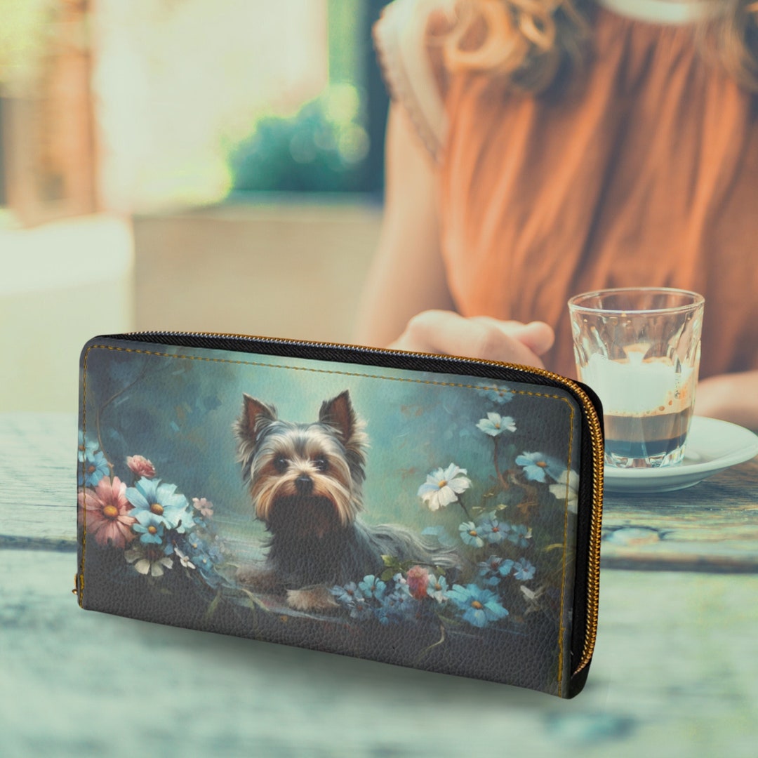 Yorkie Gift for Yorkshire Terrier Lover Zipper Wallet With Yorkie ...