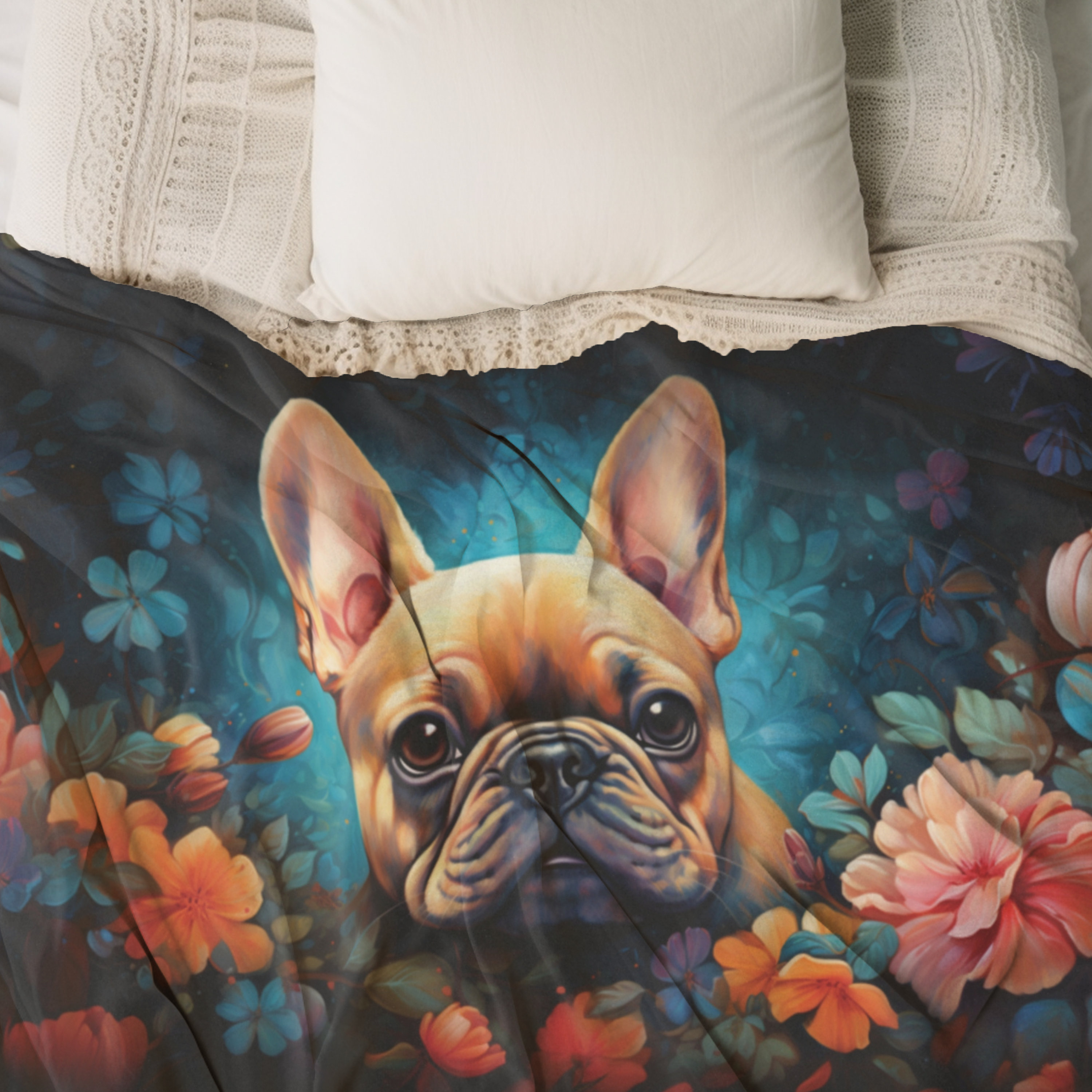 French Bulldog Gift for Frenchie Lover Blanket Lightweight Fleece Soft ...