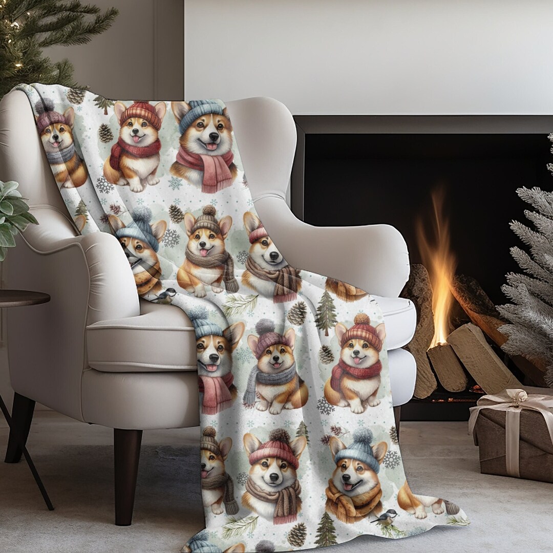 Corgi Blanket for Corgi Lover Soft Velveteen Blanket Lightweight but ...