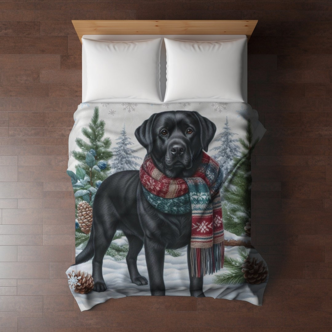 Black Labrador Lightweight Soft and Cozy Throw Blanket for Labrador ...