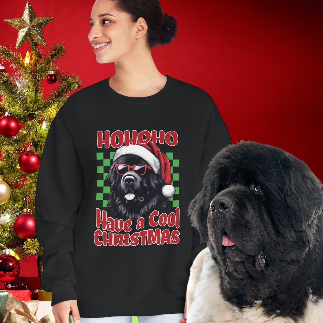 Newfoundland Christmas Sweatshirt for Holiday Newfoundland Wearing ...