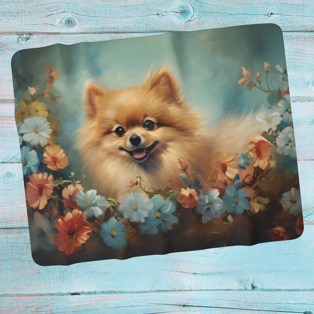 Pomeranian Gift for Pomeranian Lover Blanket Lightweight Fleece Soft ...