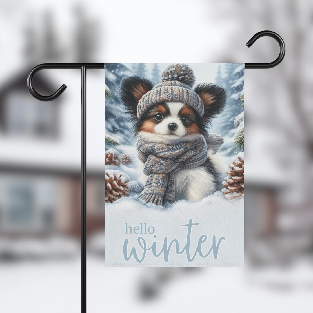 Papillon Flag for Yard Papillon Garden Flag for Dog Lover Gift for ...