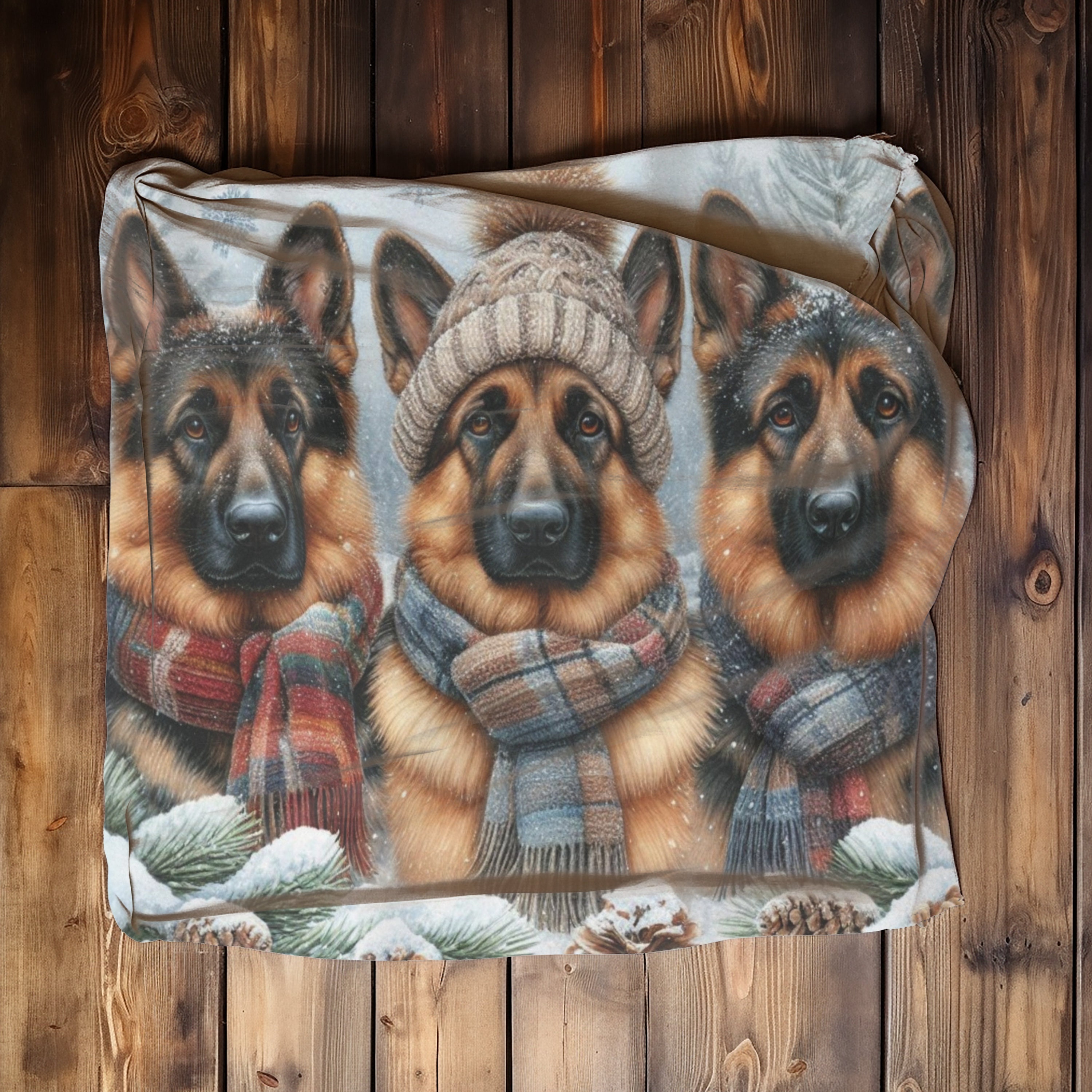 German Shepherd Blanket for GSD Lover Soft Fleece Blanket Lightweight ...