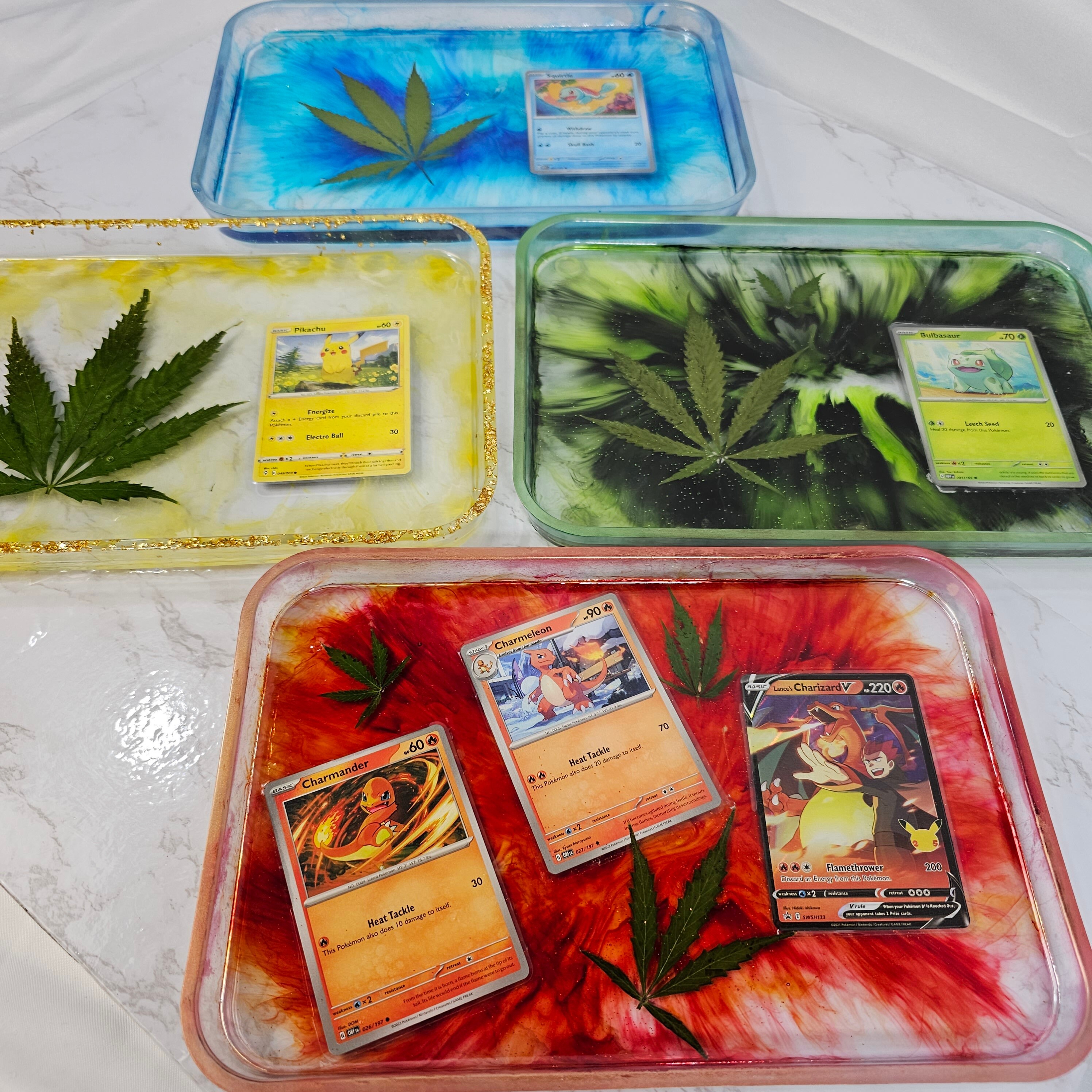 Grass Pokemon Tray Anime Decor Pokemon Art Pokemon Decor Etsy