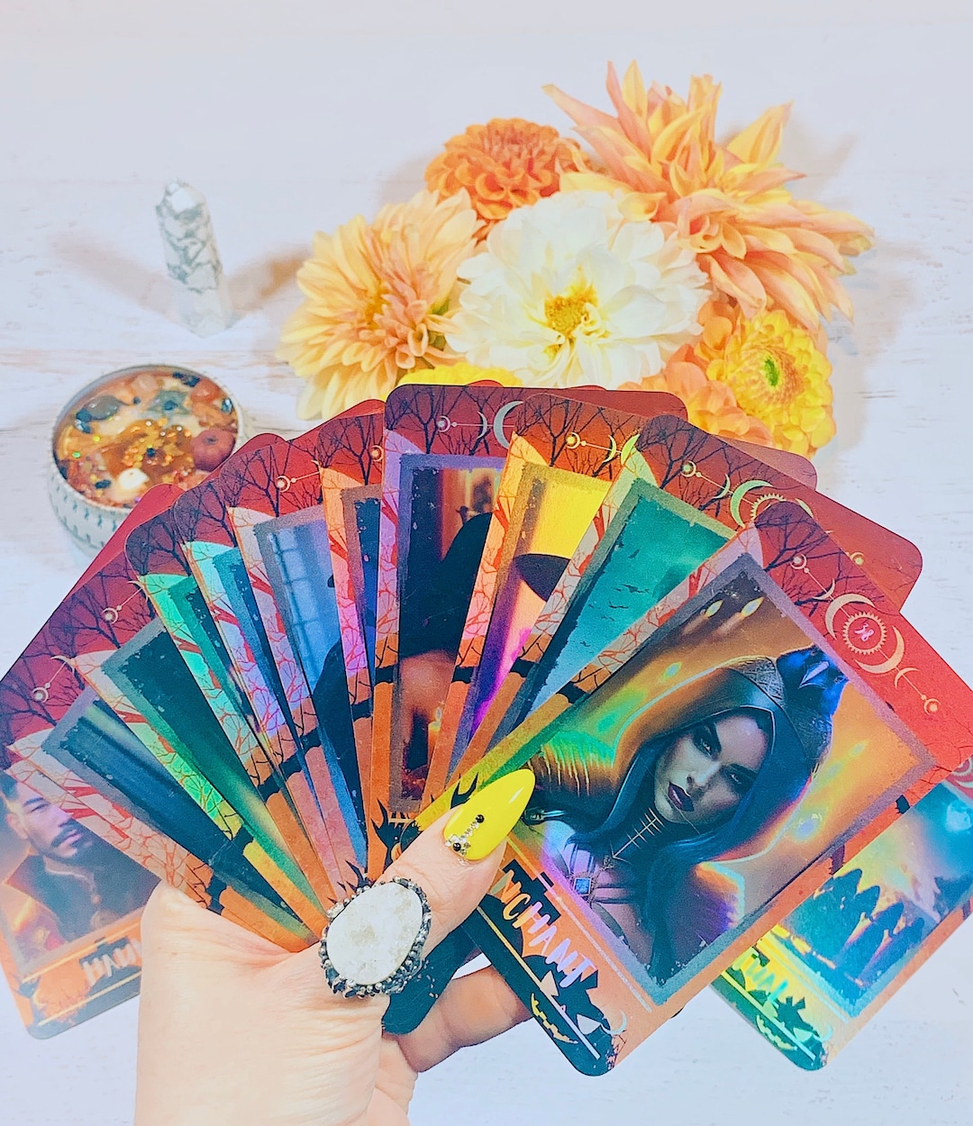 44 Cards - Halloween Oracle Deck - Unique Halloween Gift - Complete ...