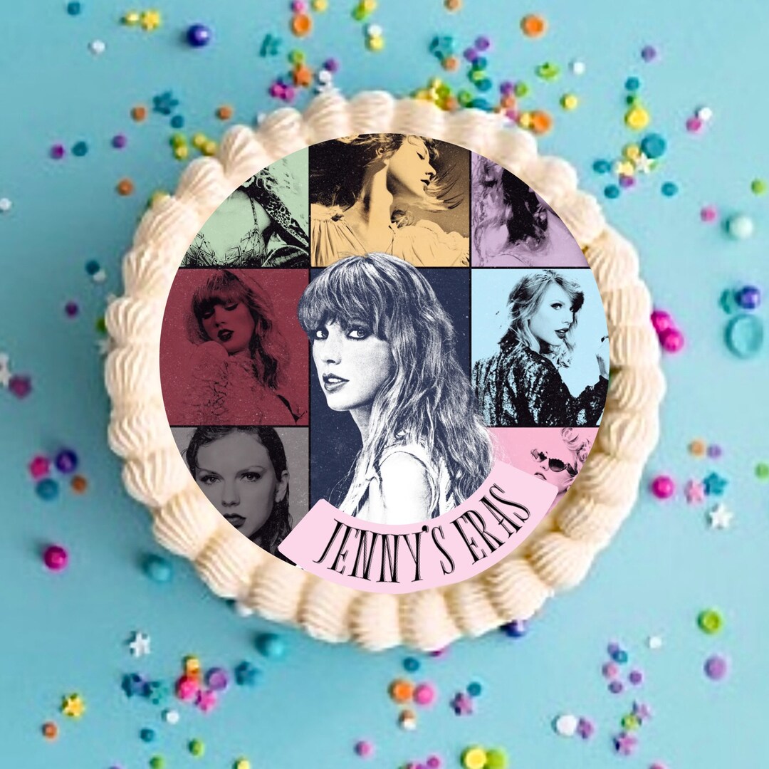Taylor Swift 8 Inch Cake Topper, Swift Eras Cupcake Topper. - Etsy ...