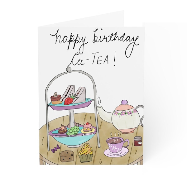 High Tea Card - Etsy