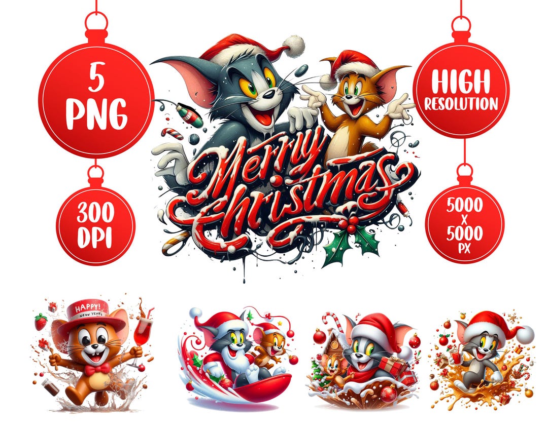 Christmas Tom, Christmas Cartoon Png,merry Christmas Png,christmas ...