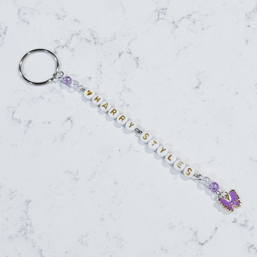 Harry Styles Keychain - Cute - Aesthetic - Butterfly Detail - Etsy