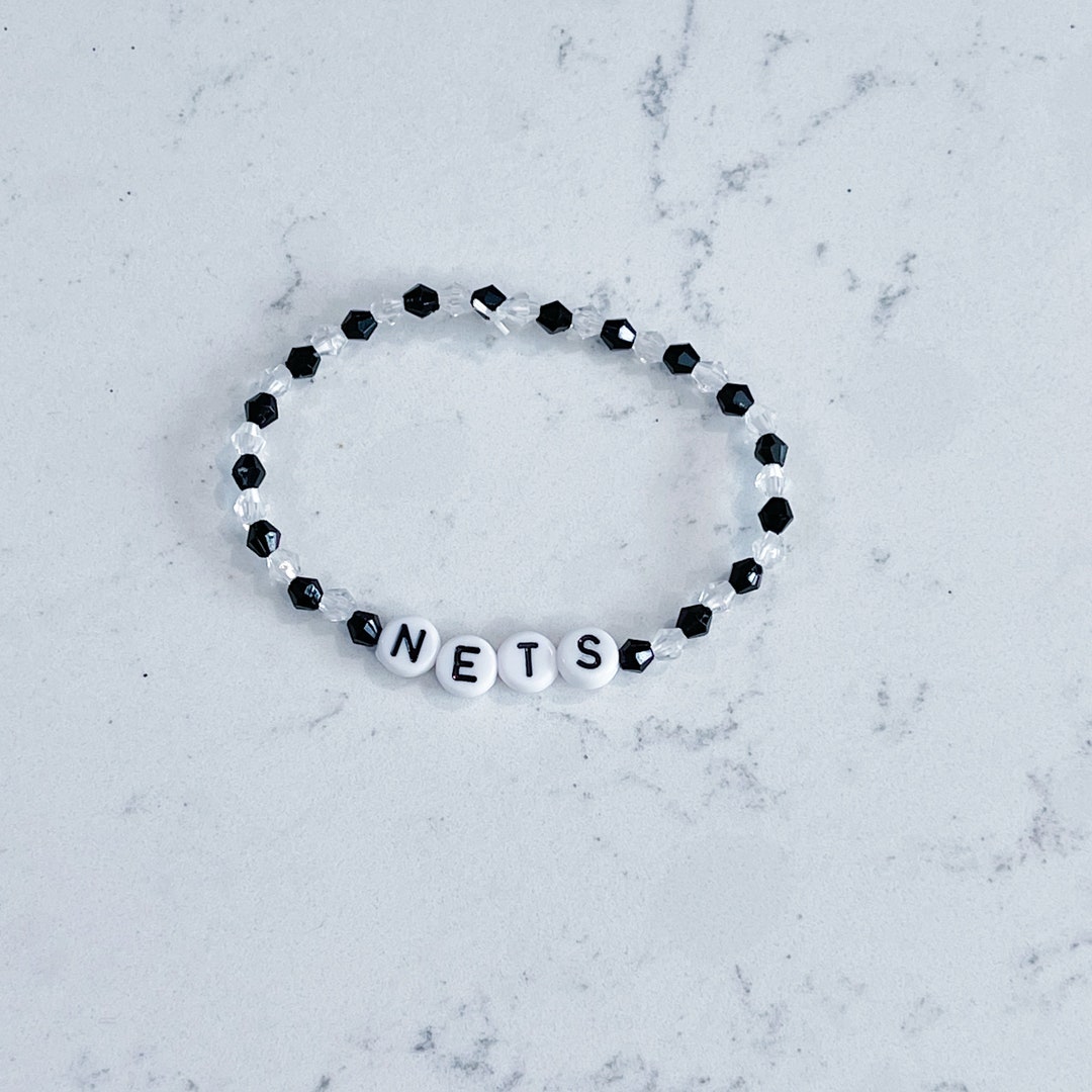 NETS Beaded Bracelet - Basketball - Etsy