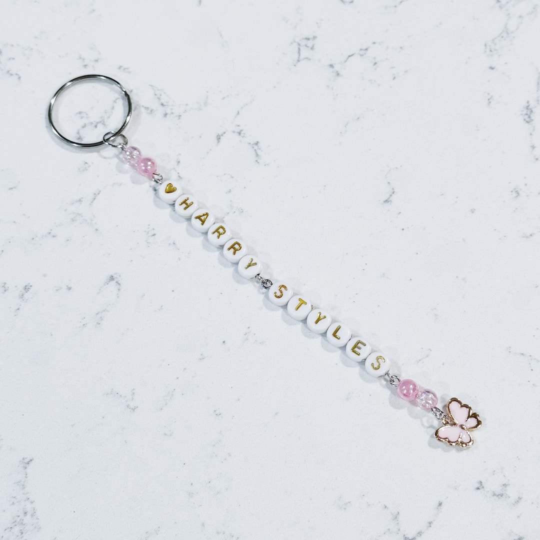 Harry Styles Keychain - Cute - Aesthetic - Butterfly Detail - Etsy