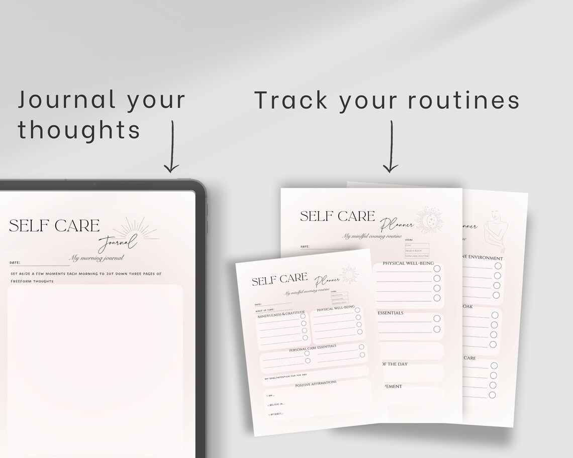 Self Care Planner Printable, Self Care Checklist, Self Care Worksheet ...