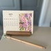 Downloadable Postcard Style Beige Calendar Jan to Dec 2024 Monthly Desk ...