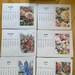 Downloadable Postcard Style Beige Calendar Jan to Dec 2024 Monthly Desk ...