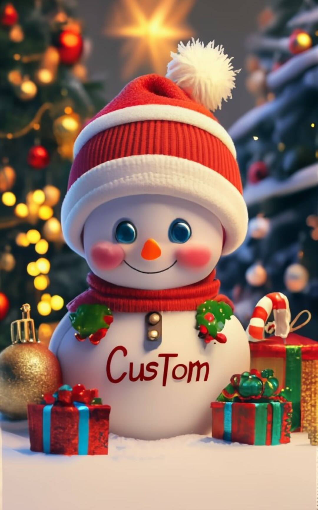 Custom Snow Doll Cross Stitch Pattern Custom Name as Cross - Etsy