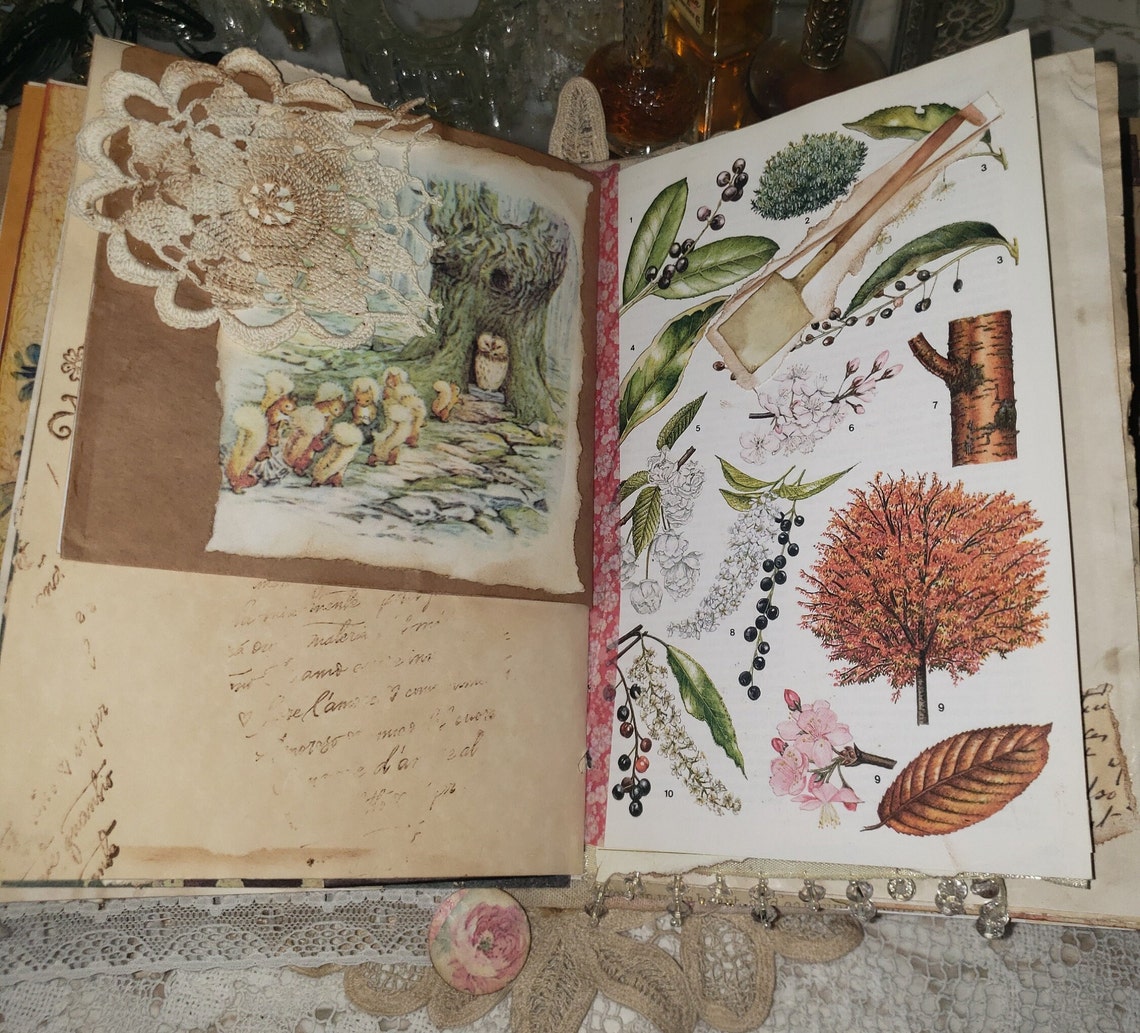 Edna's Dreamy Lacy Junk Journal - Etsy