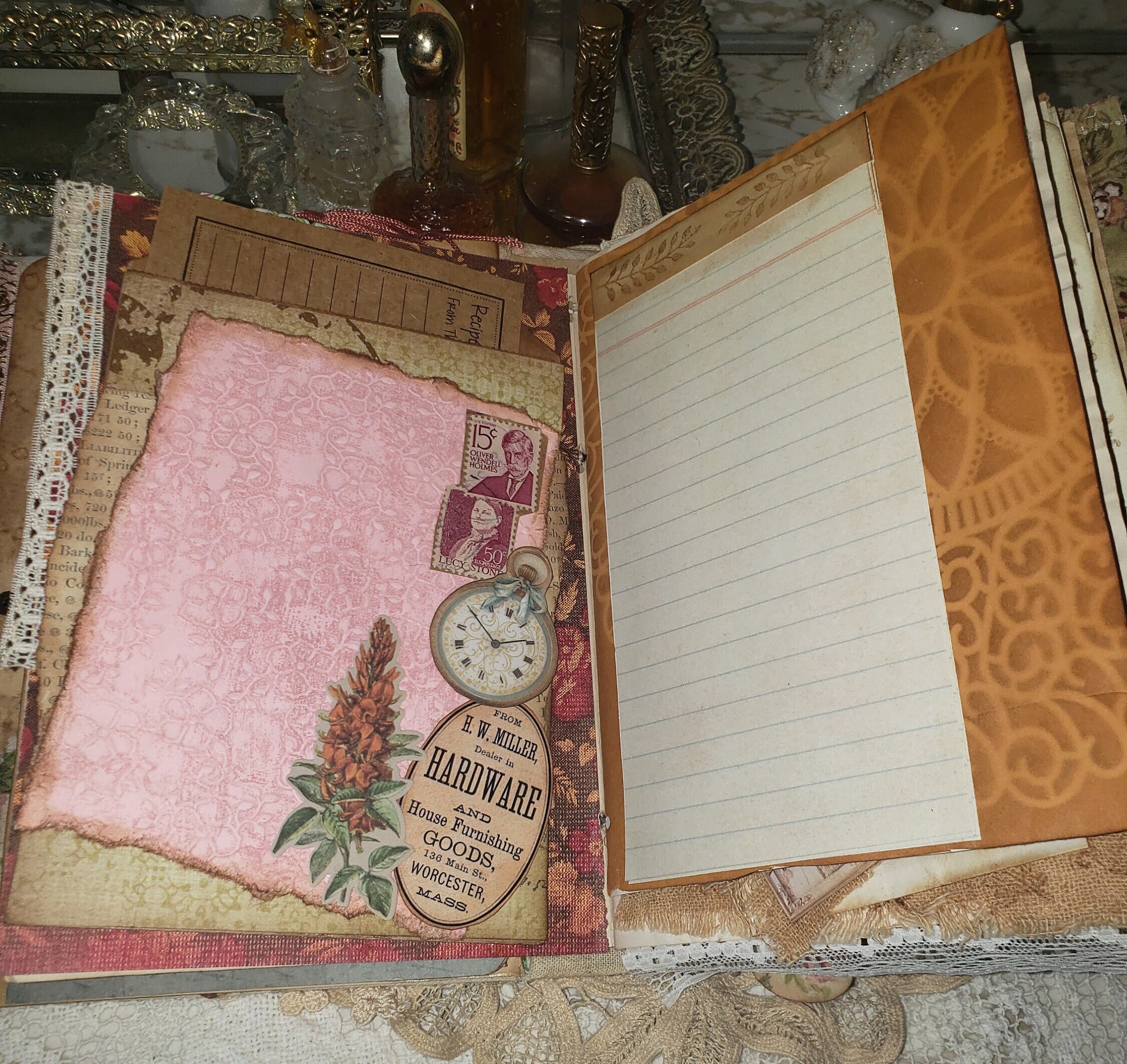 Edna's Dreamy Lacy Junk Journal - Etsy