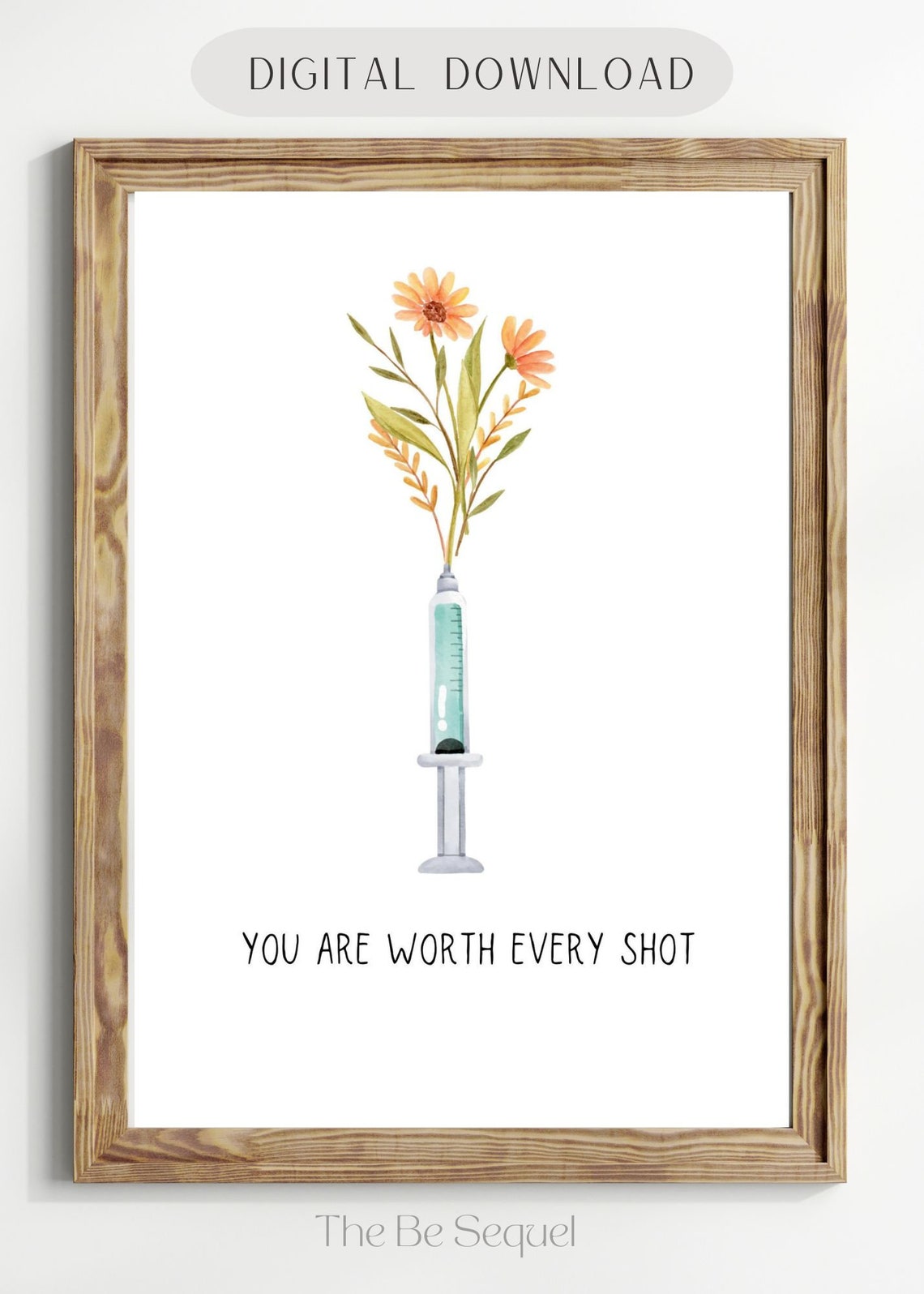 Worth Every Shot Printable, IVF Baby Gifts for Mom, IVF Mama ...