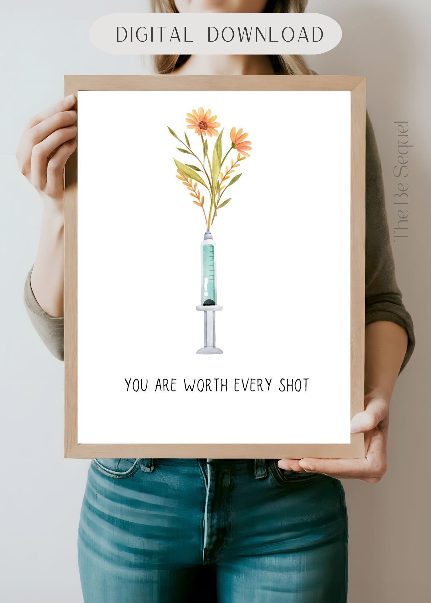 Worth Every Shot Printable, IVF Baby Gifts for Mom, IVF Mama ...
