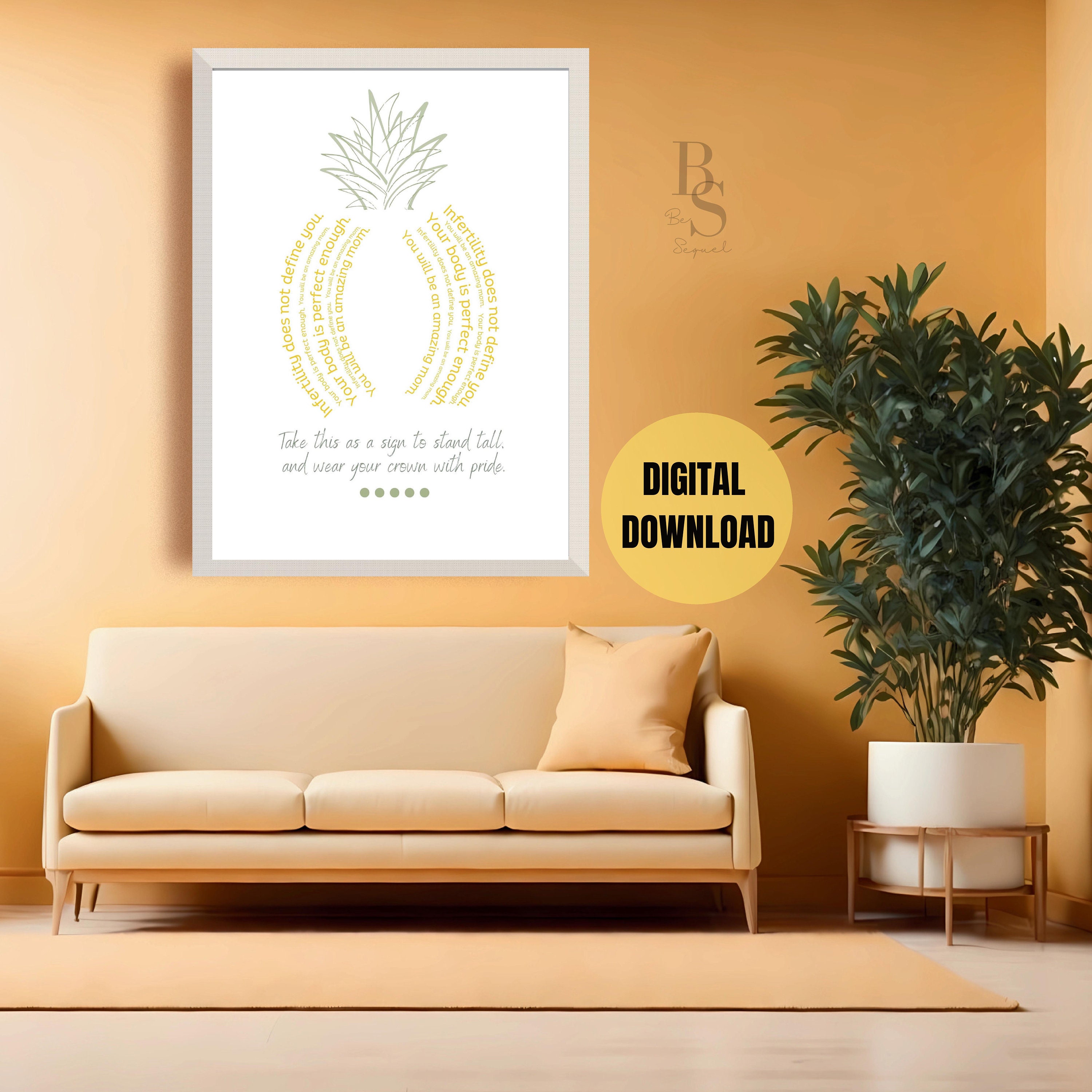 Infertility Wall Art, PCOS, Endometriosis, Fertility Support, Trying to ...