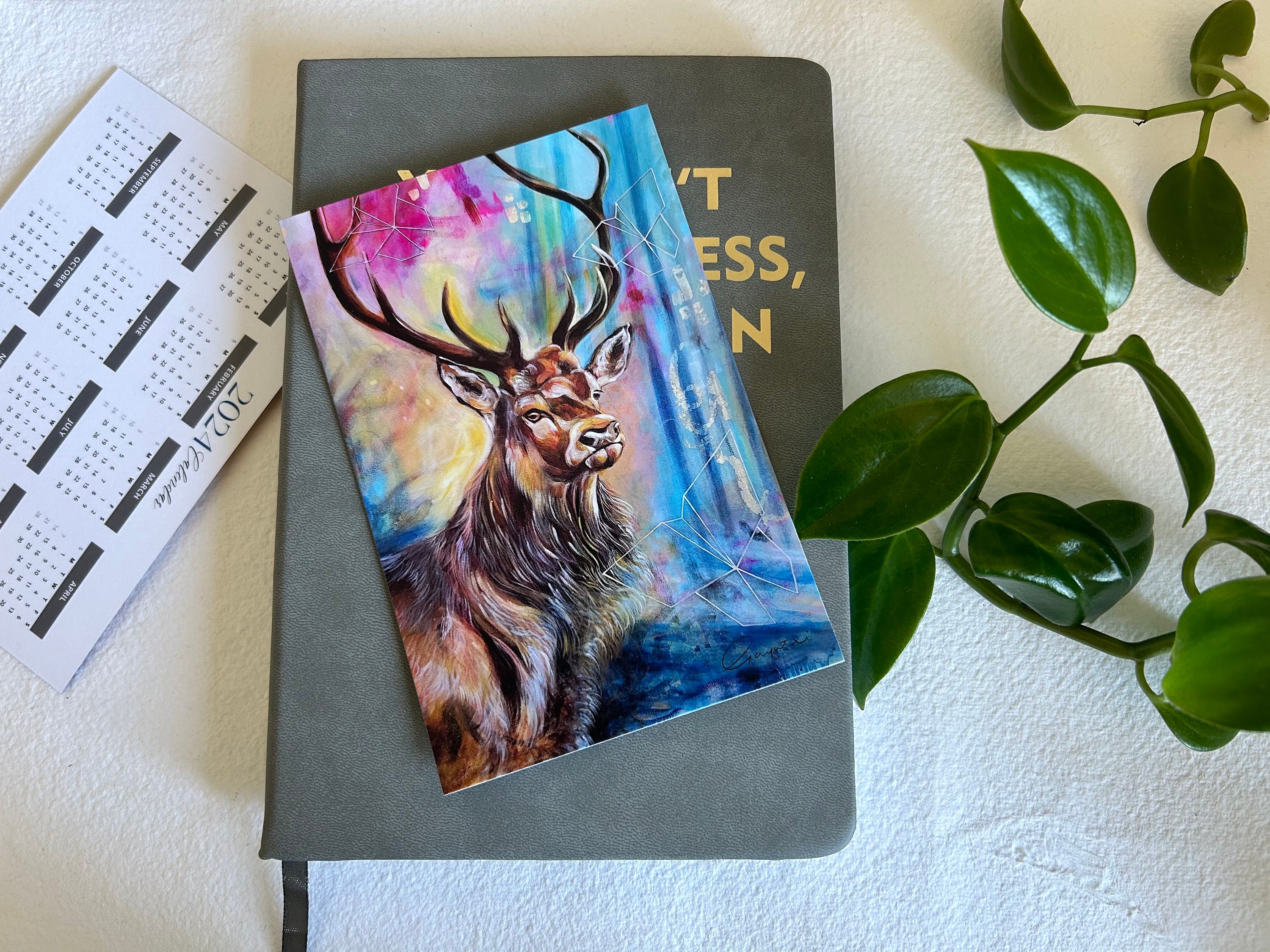 Calendar Postcard 2024 Calendar Art Postcard Postcard Swap - Etsy