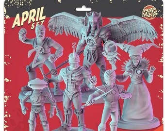 MMPR Power Rangers Mini Figures 3D Printing STL File - Etsy