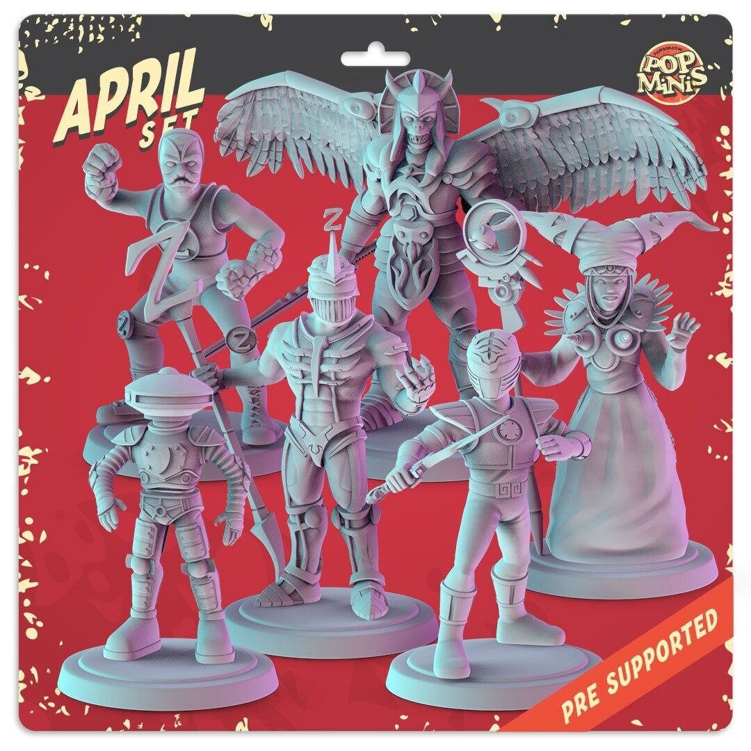 MMPR Power Ranger Villains Mini Figures 3D Printing STL File - Etsy