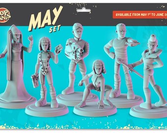 MMPR Power Rangers Mini Figures 3D Printing STL File - Etsy