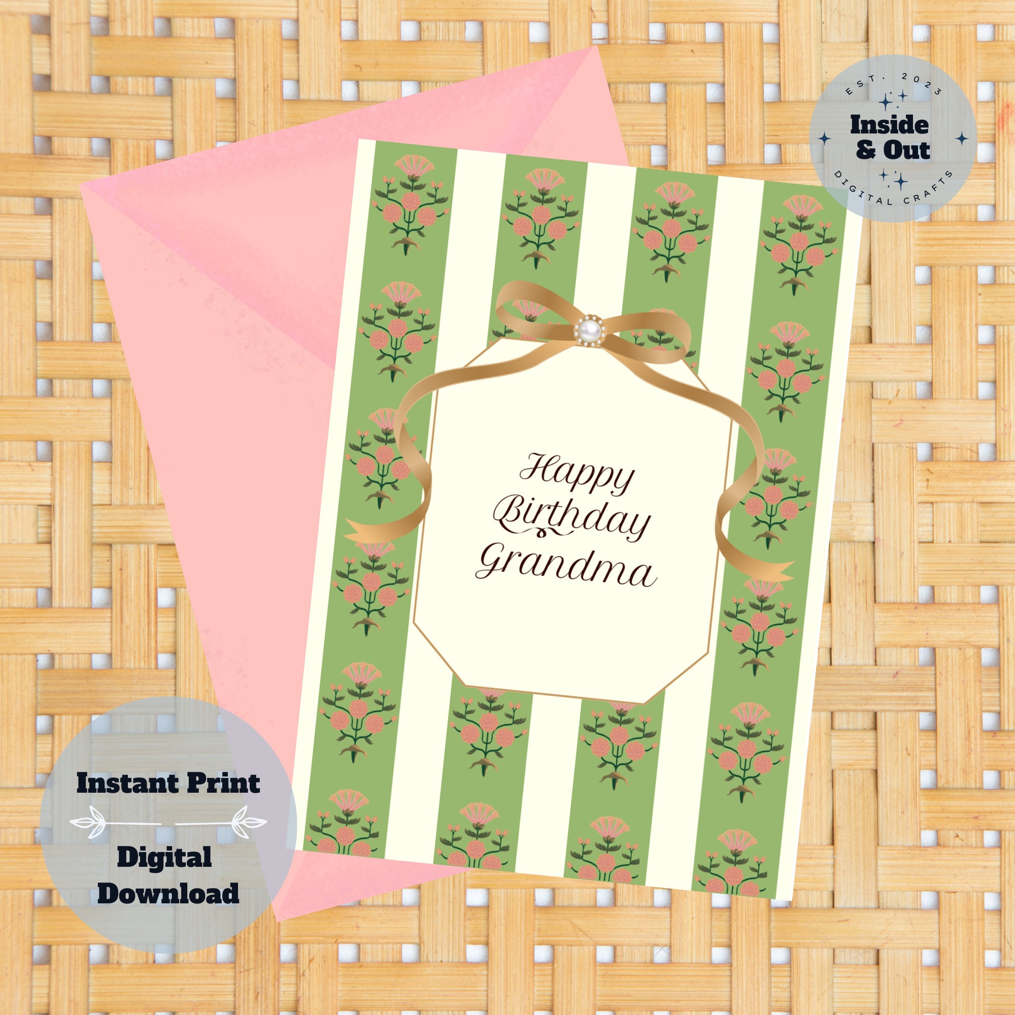 Printable Happy Birthday Grandma Card - Warm Wishes for Her Special Day ...