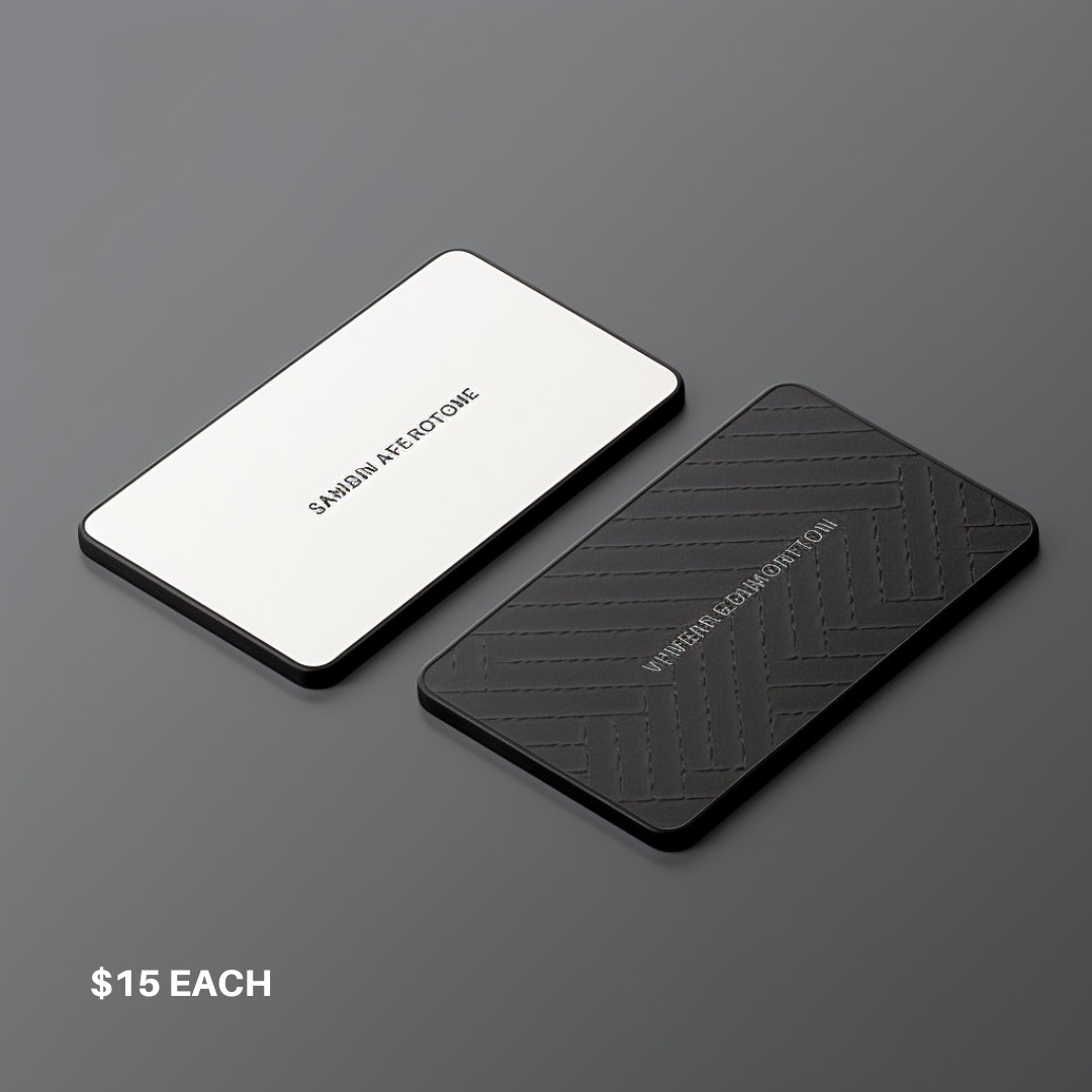 3D Printed Business Card With Custom Text and Colors NFC Business Card ...