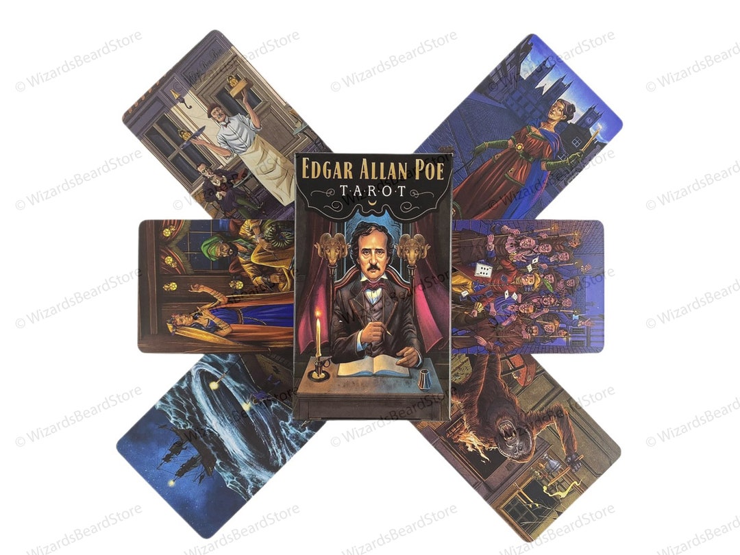 The Edgar Allan Poe Tarot Tarot Cards Tarot Deck Tarot - Etsy