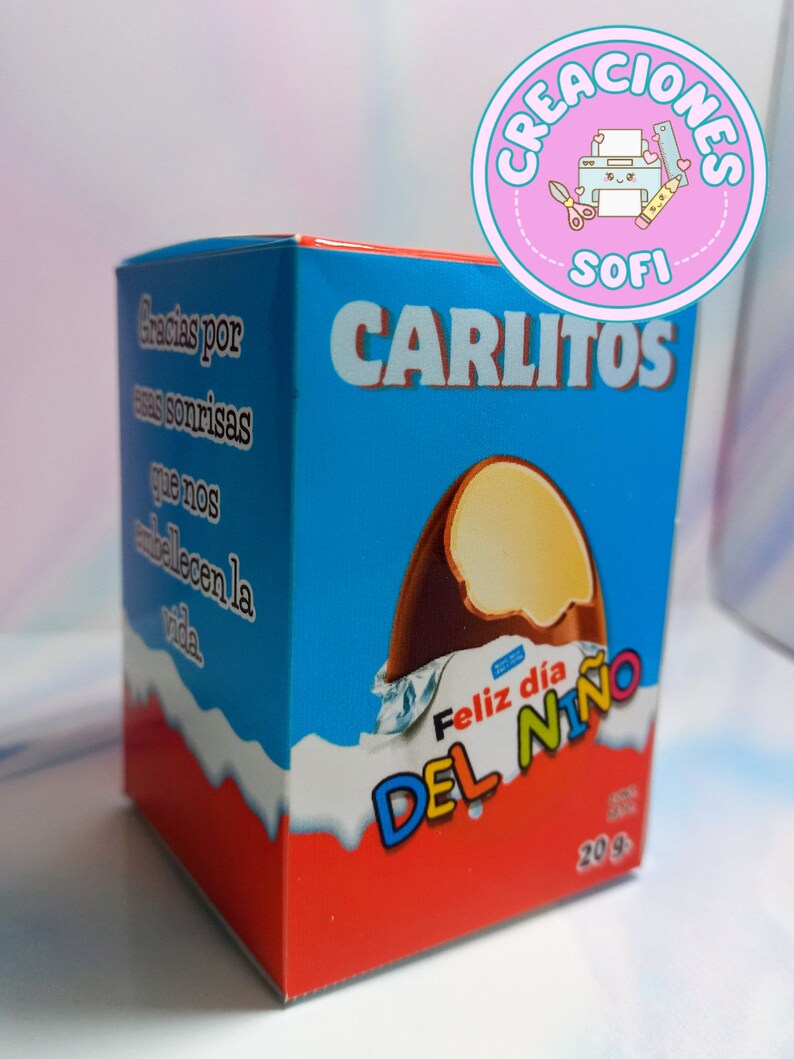 Plantilla Editable en Canva Dia del niño Cajita para Huevo Kinder ... Plantilla Editable en Canva Dia del niño Cajita para Huevo Kinder ...